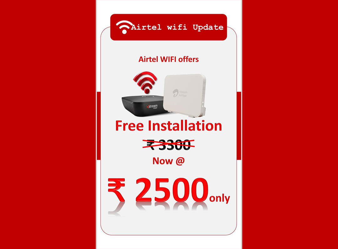 Airtel Fibernet Broadband New Connection Plans In West Mambalam